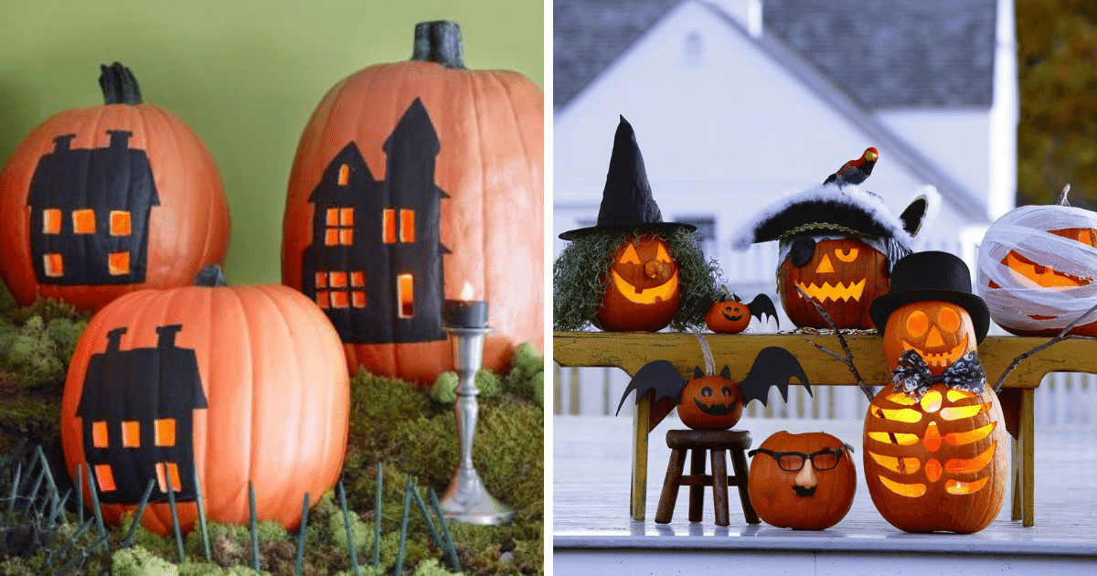 40 jednoduchých nápadov na vyrezávanie halloweenskych tekvíc, ktorými ...