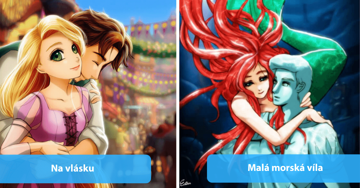 Rozprávkové Disney postavičky pretvára na anime