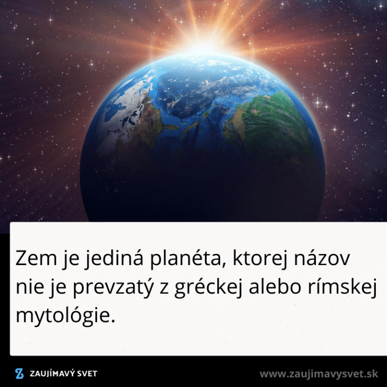 Naša planéta je jedinečná - pozrite sa, čo znamená názov "Zem"