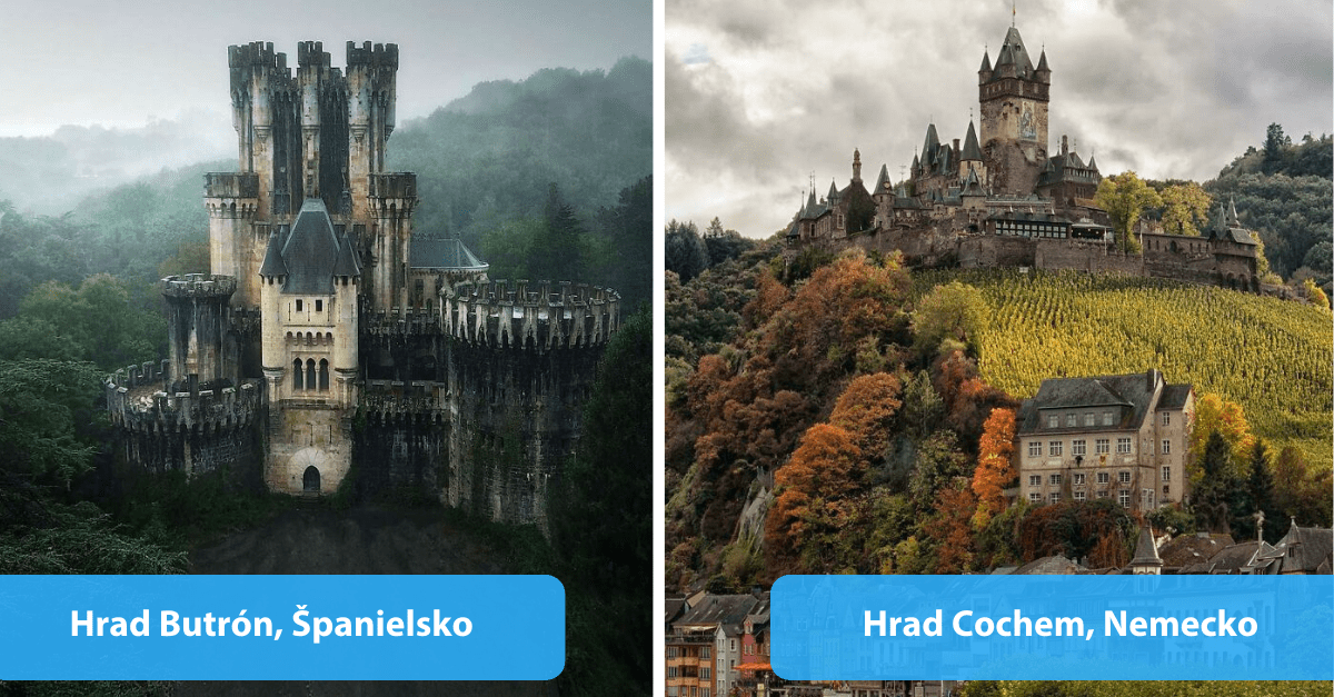 15 úžasných fotografií historických hradov a zámkov z celého sveta